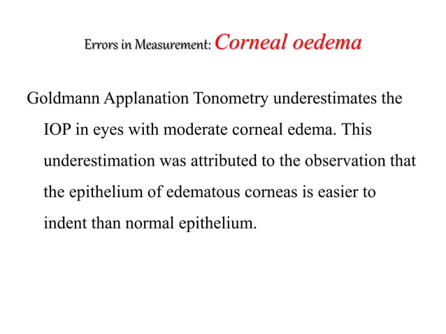 Goldman Applanation Tonometer | PPTX | Eye and Vision Conditions ...