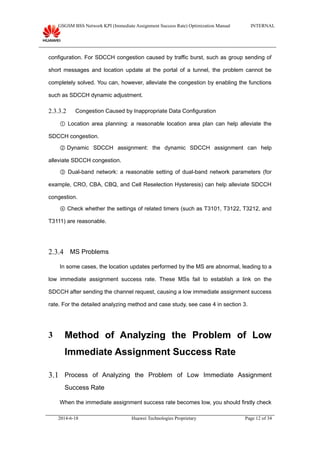 08 gsm bss network kpi (immediate assignment success rate) optimization ...