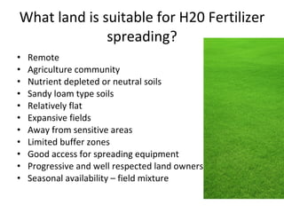 H20 Powerpoint Revised.0403 | Agriculture | Industries