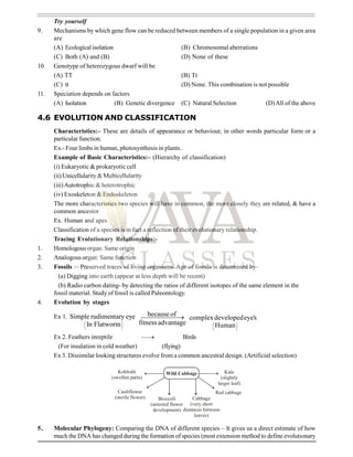 Heredity and Evolution class 10 Science Study Material pdf download | PDF