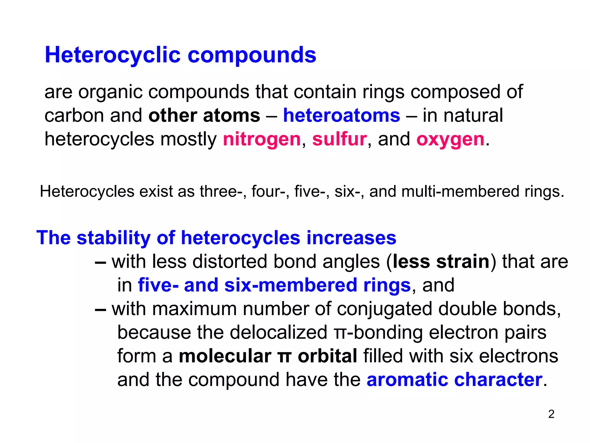 08 heterocyclic compounds | PPT