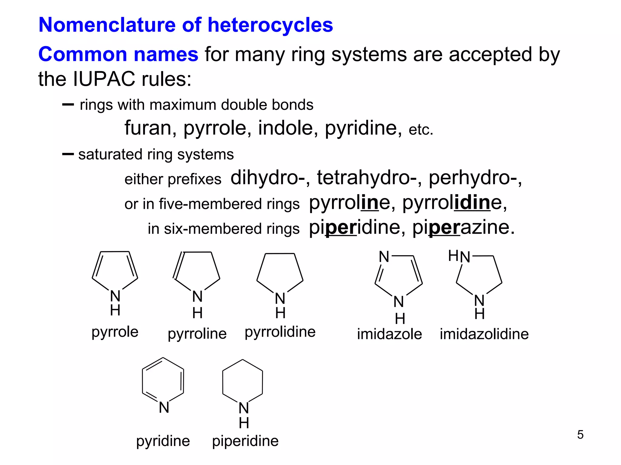 08 heterocyclic compounds | PPT