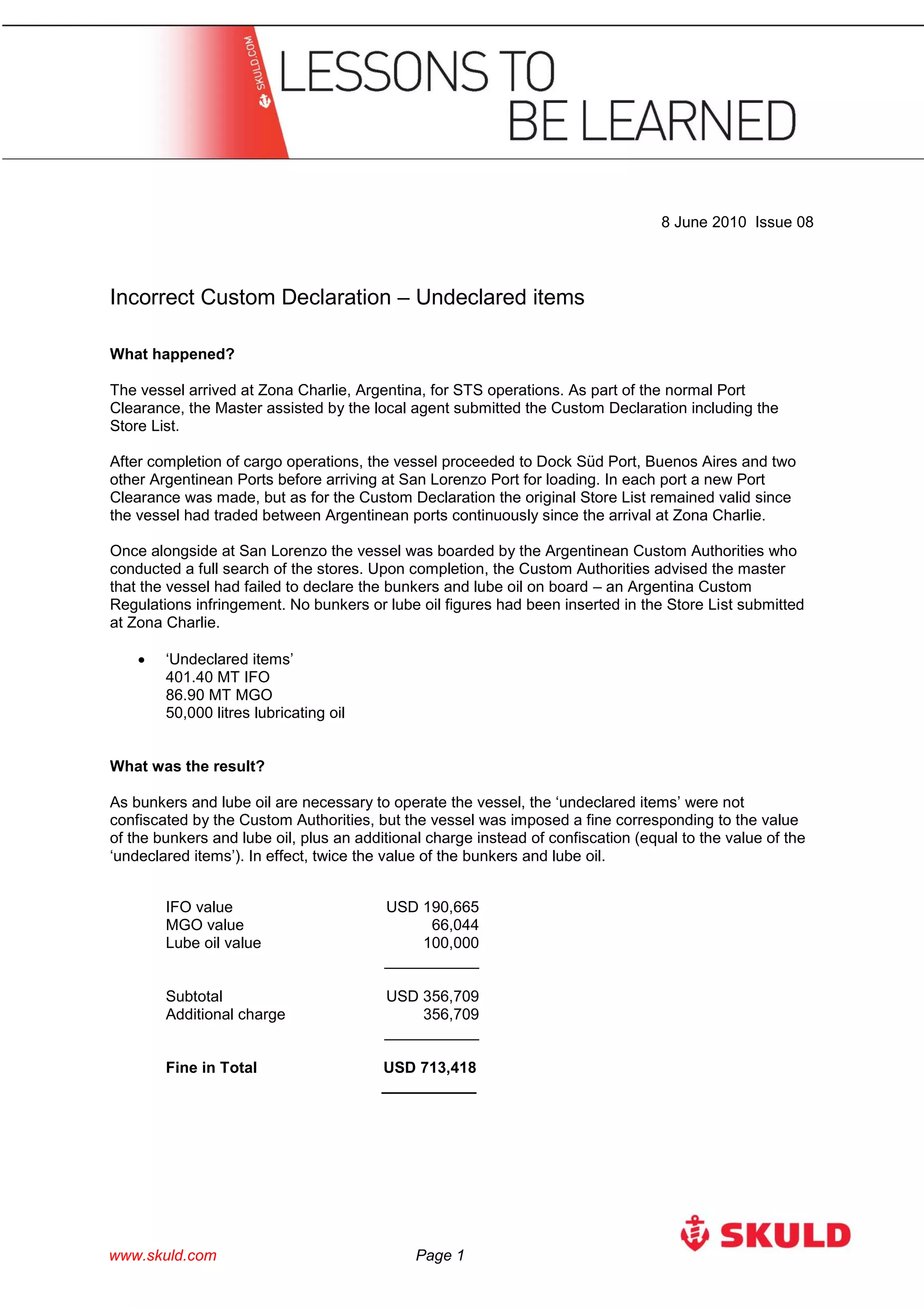 08 incorrect custom declaration | PDF