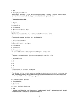 ETAS_MCQ_08 infectious diseases of the skin | DOC