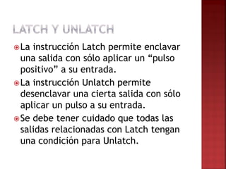08 instrucciones latch_y_unlatch_plc__40490__ | PDF