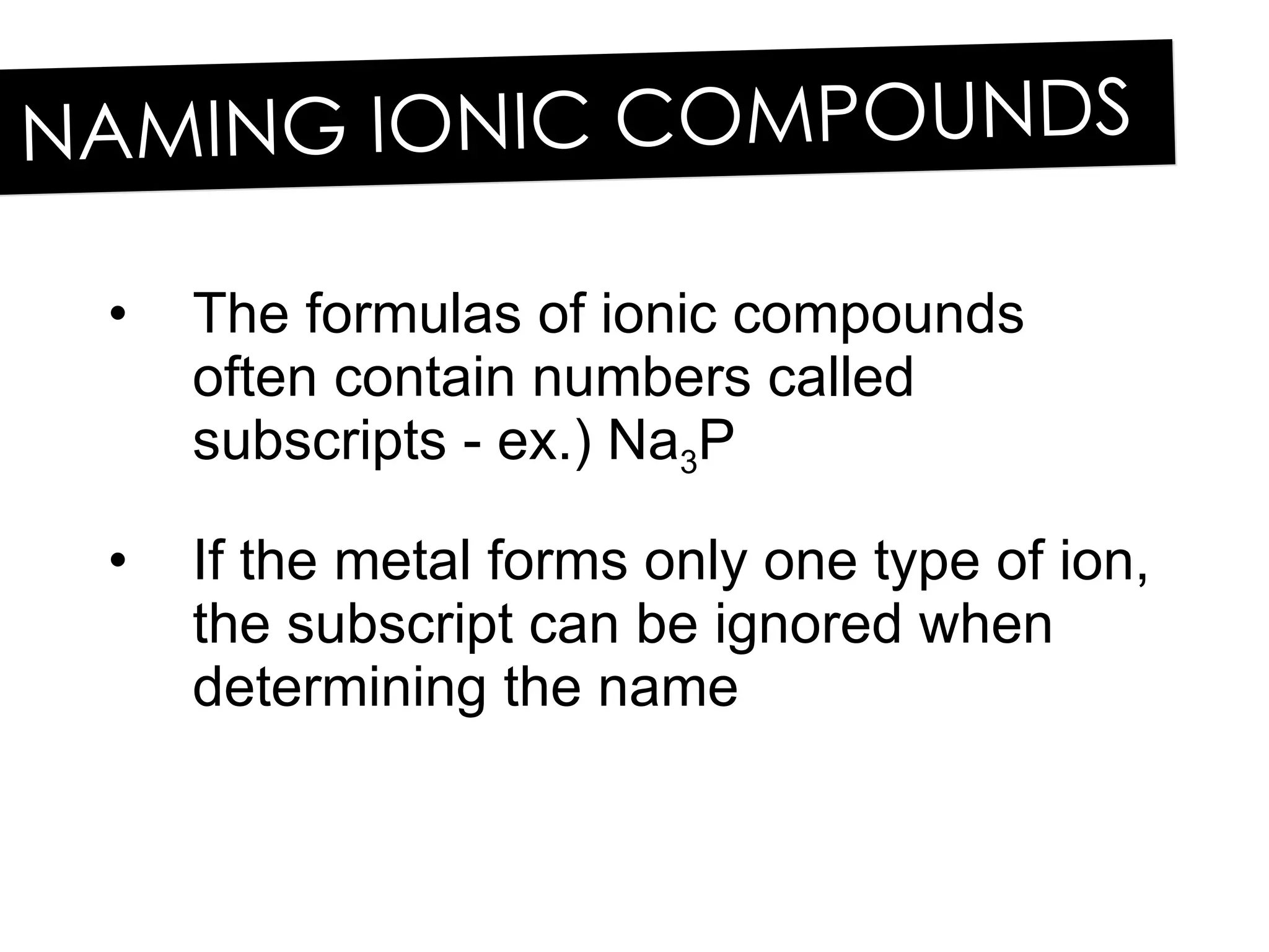 Ionic Compounds | PPT