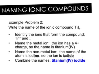 Non Ionic Compound Examples