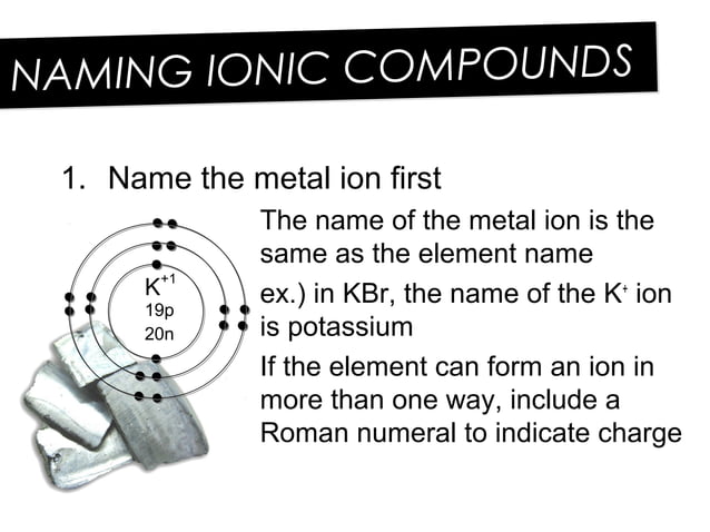 Grade 9, U1-L12-ionic compounds | PPT | Chemistry | Science