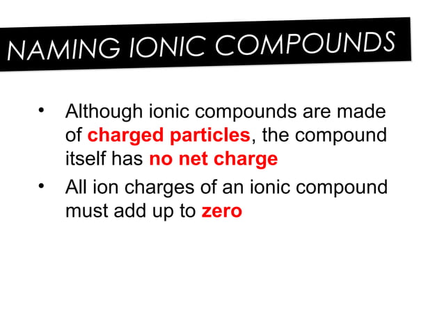 Grade 9, U1-L12-ionic compounds | PPT | Chemistry | Science