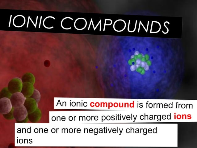 Grade 9, U1-L12-ionic compounds | PPT | Chemistry | Science
