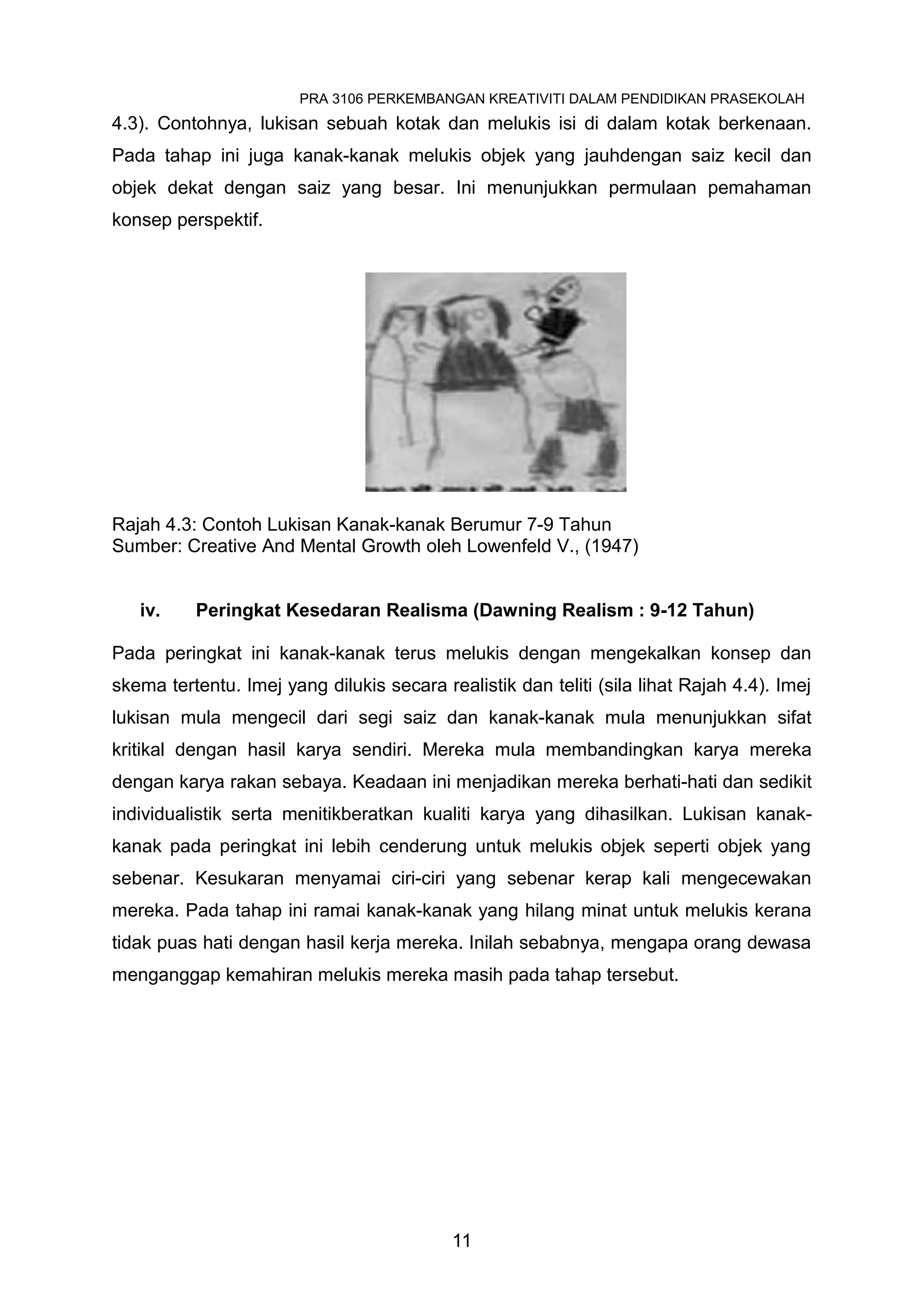 PRA 3106 Perkembangan Kreativiti Kanak-kanak | DOC