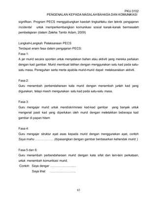 BAHASA KANAK-KANAK AUTISME | DOCX