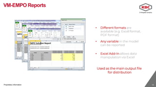 KBC decision making tool optimal planning scheduling utility | PPT