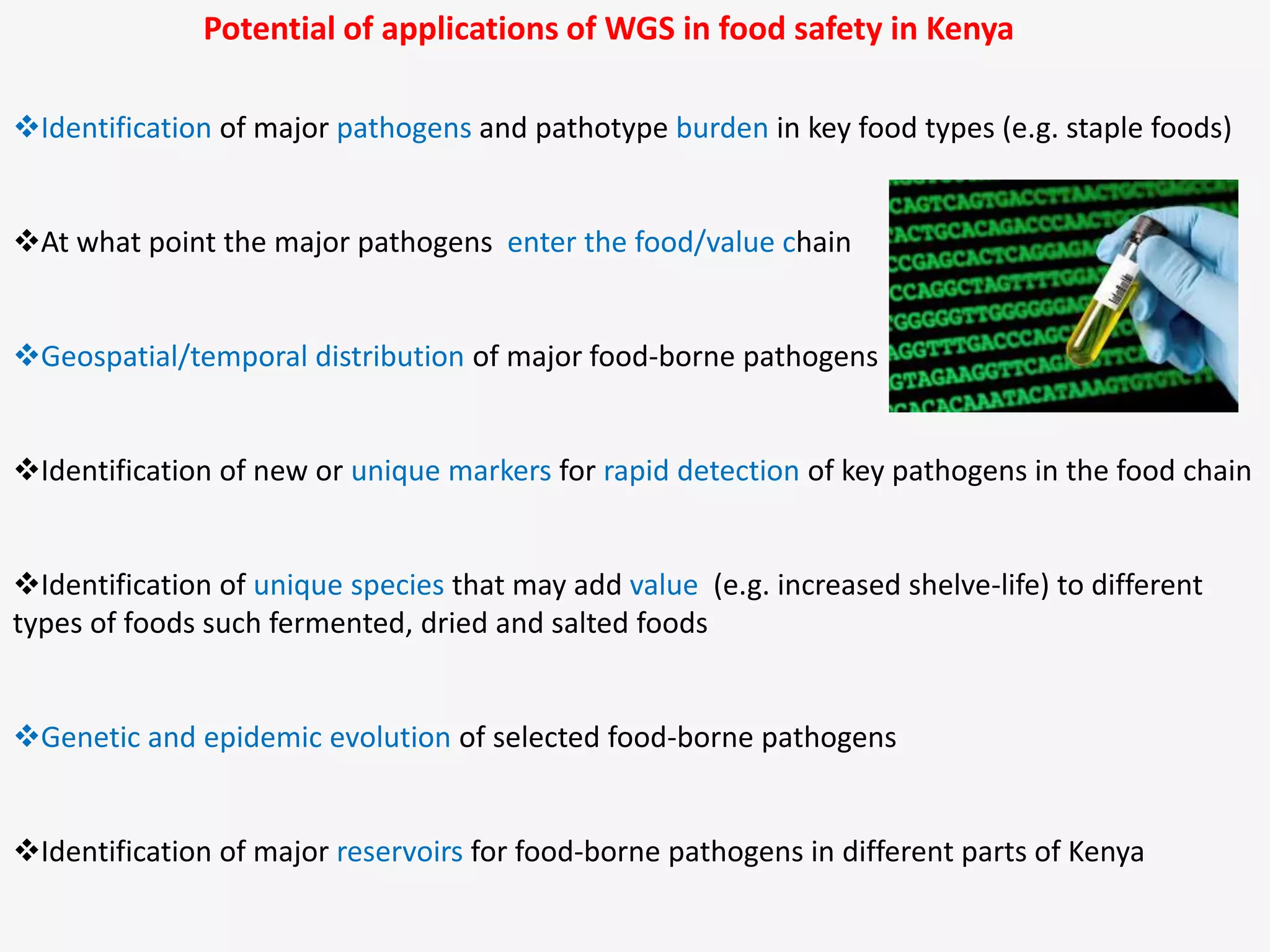 Whole Genome Sequencing (WGS) for food safety management: Perspectives ...
