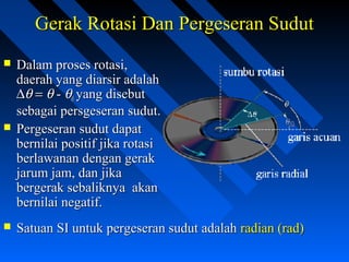 Kinematika rotasi | PPT