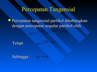 Kinematika rotasi | PPT