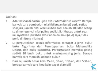 Matematika Diskrit - 08 kombinatorial - 03 | PDF