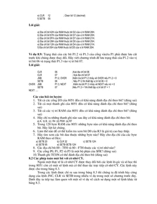 08 Lệnh một Bit | PDF