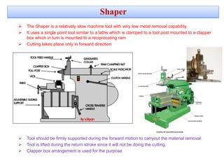 08 linear cutting processes (shaper, planer, slotter, broaching and ...
