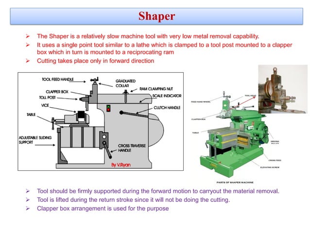 08 linear cutting processes (shaper, planer, slotter, broaching and ...