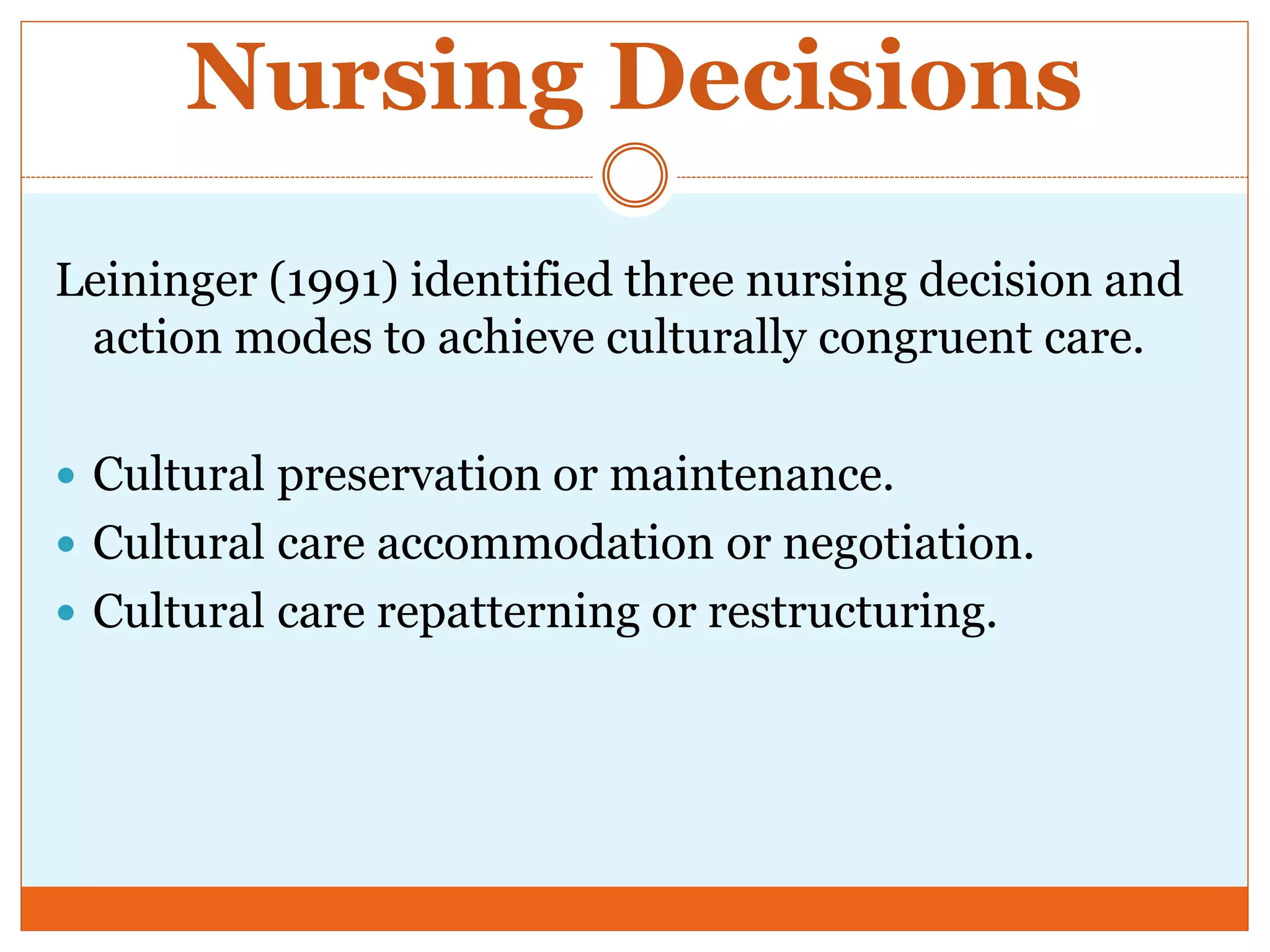 Madeleine Leininger’s Transcultural Nursing | PPTX