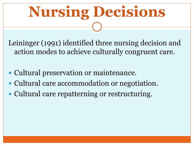 Madeleine Leininger’s Transcultural Nursing | PPTX