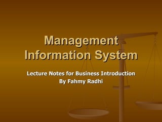 08-Management Information System | PPT
