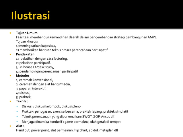 Metode dan Teknik Fasilitasi. langkah Praktis Mencapai Tujuan ...