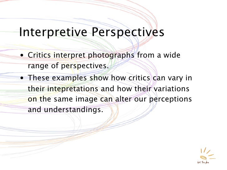 Interpreting Photographs
