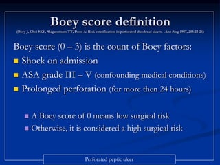 Open Versus Laparoscopic Repair for Perforated Peptic Ulcer: from ...