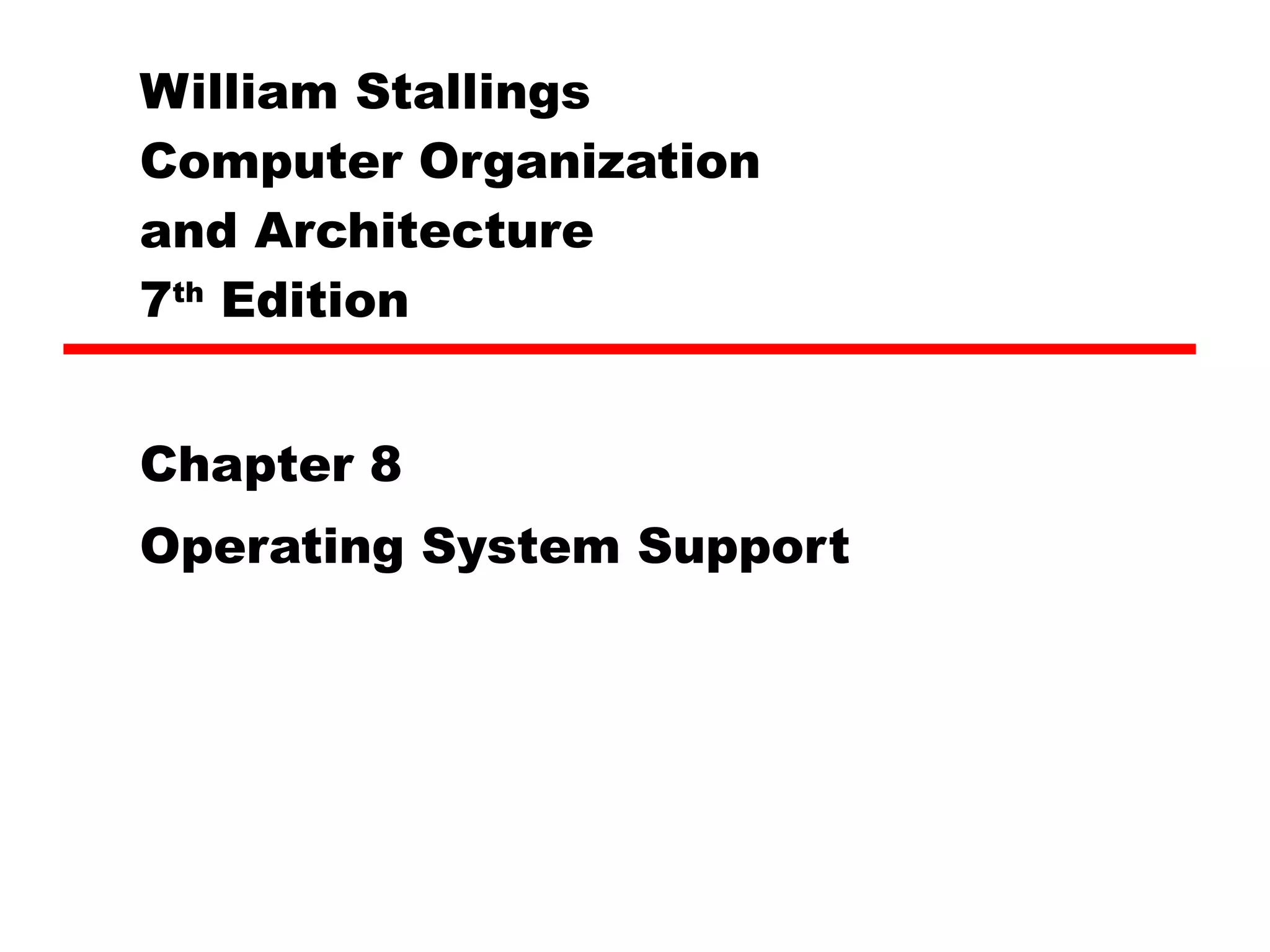 08 Operating System Support | PPT