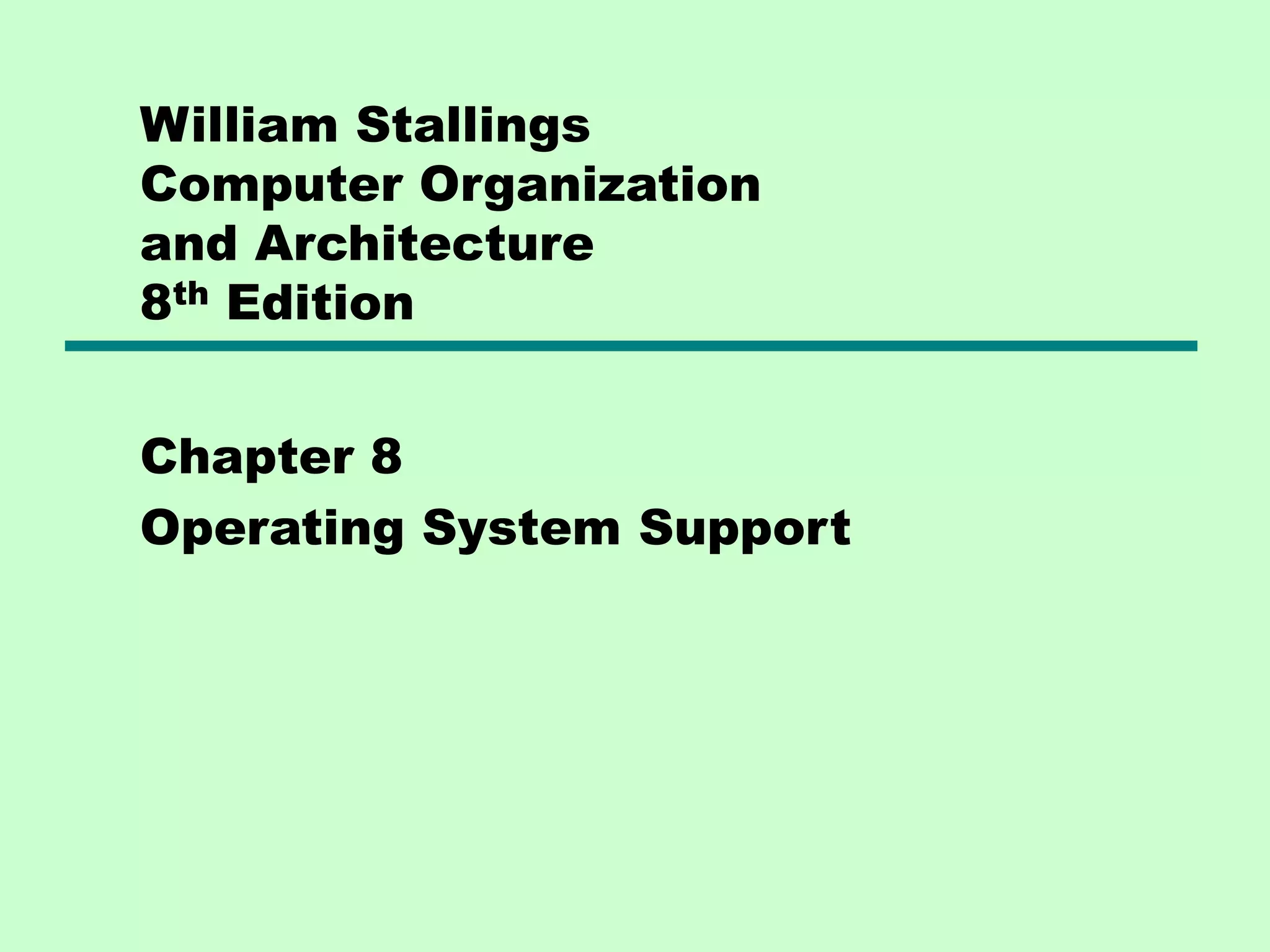 08 operating system support | PPT