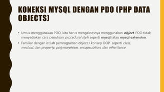 PDO (php data object) | PPT
