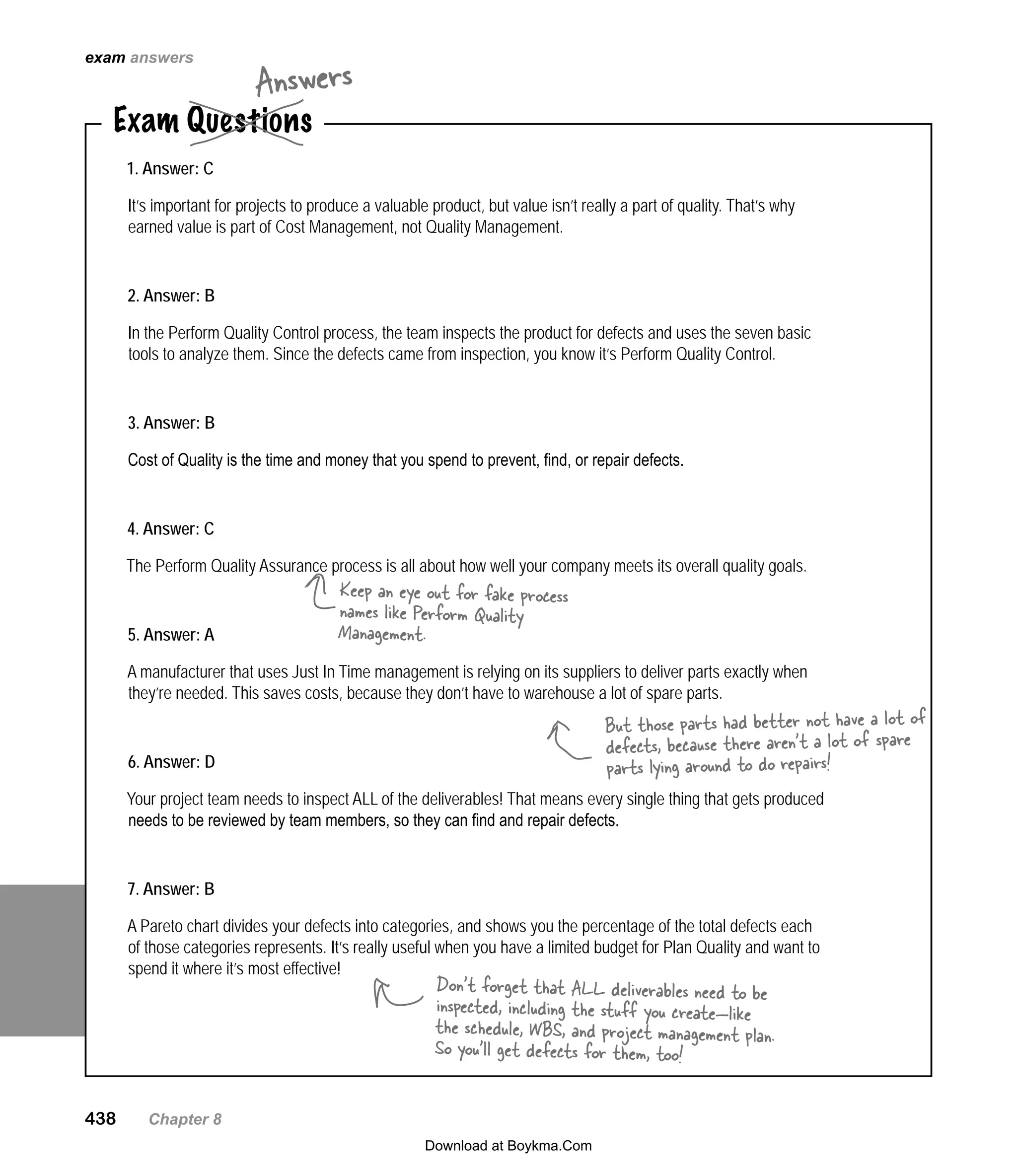 08 pmp quality management exam | PDF