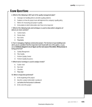 08 pmp quality management exam | PDF