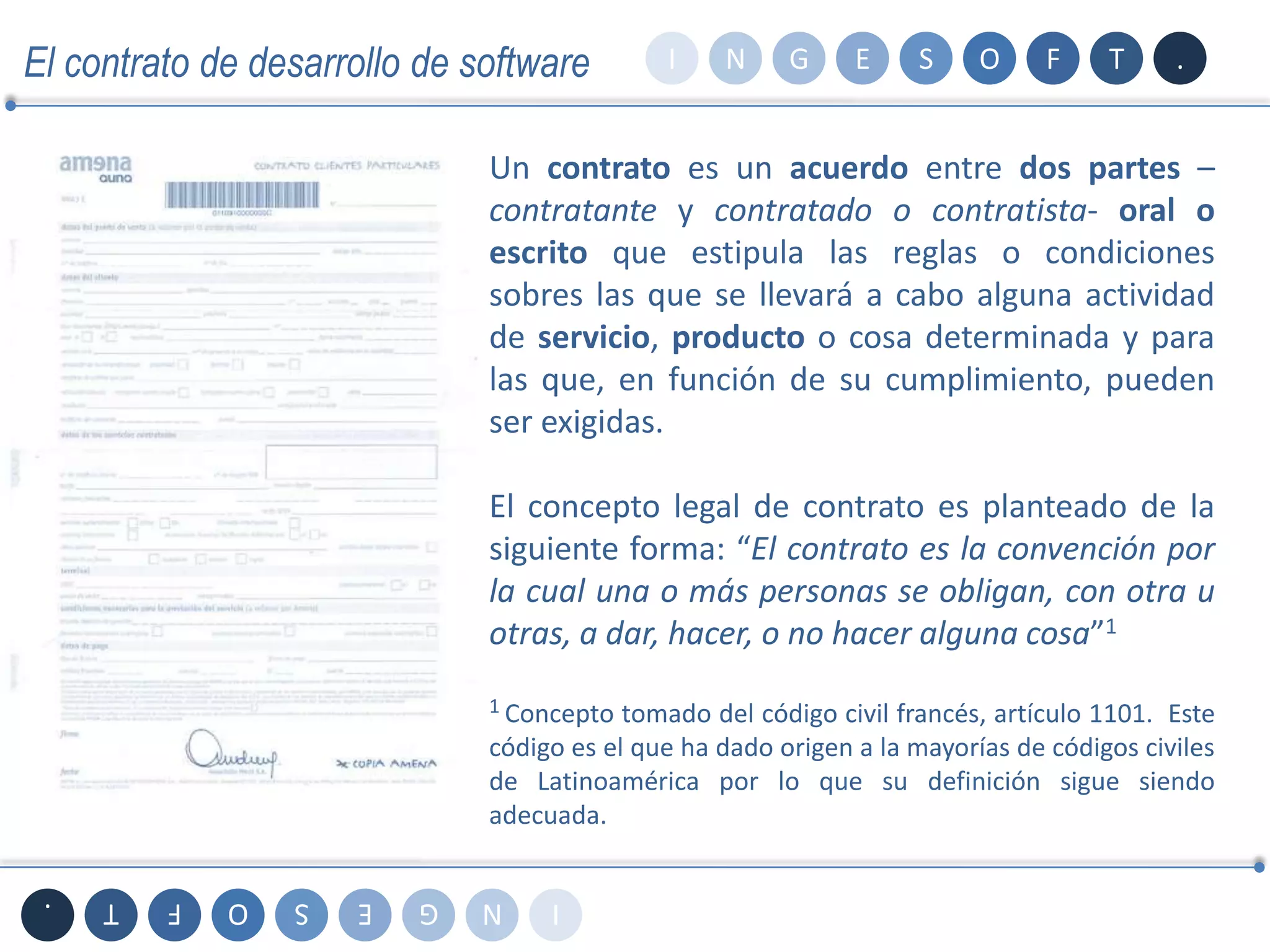 El Contrato de desarrollo de software | PPT