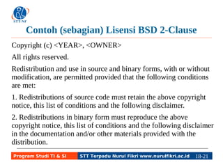 08 presentasi lisensi-lisensi_software_open_source | PDF