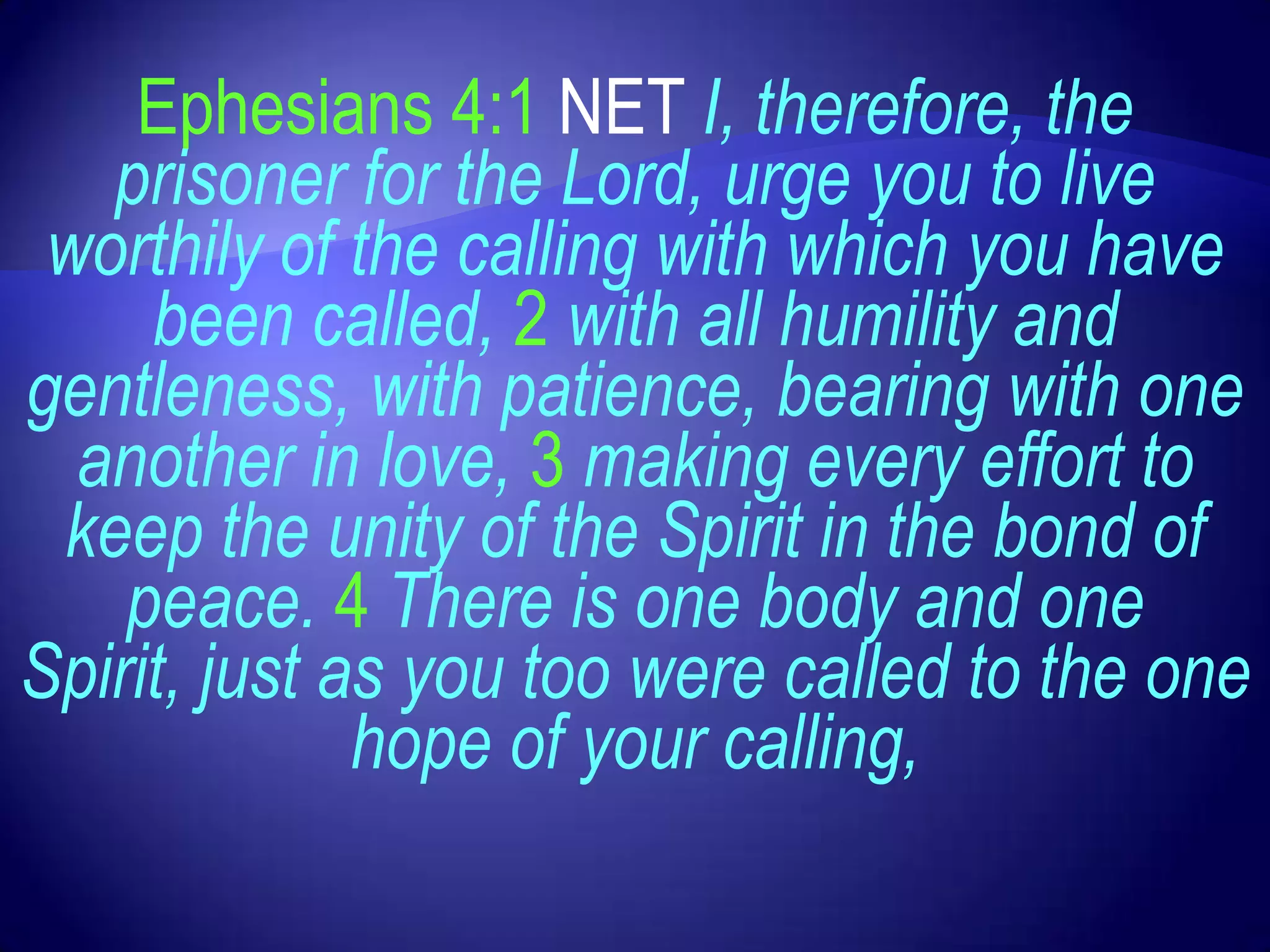 08 Preserve Unity! Ephesians 4:1-16 | PPTX