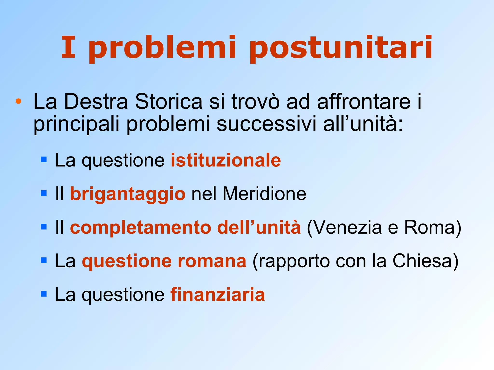 08 problemi postunitari | PPT