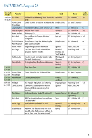 Polishing the Pulpit 2010 Schedule Final | PDF | Substance Abuse ...