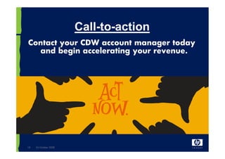 08 Q4 Hp Why Cdw | PPT