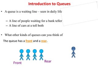 08_Queues.pptx showing how que works given vertex | PPTX