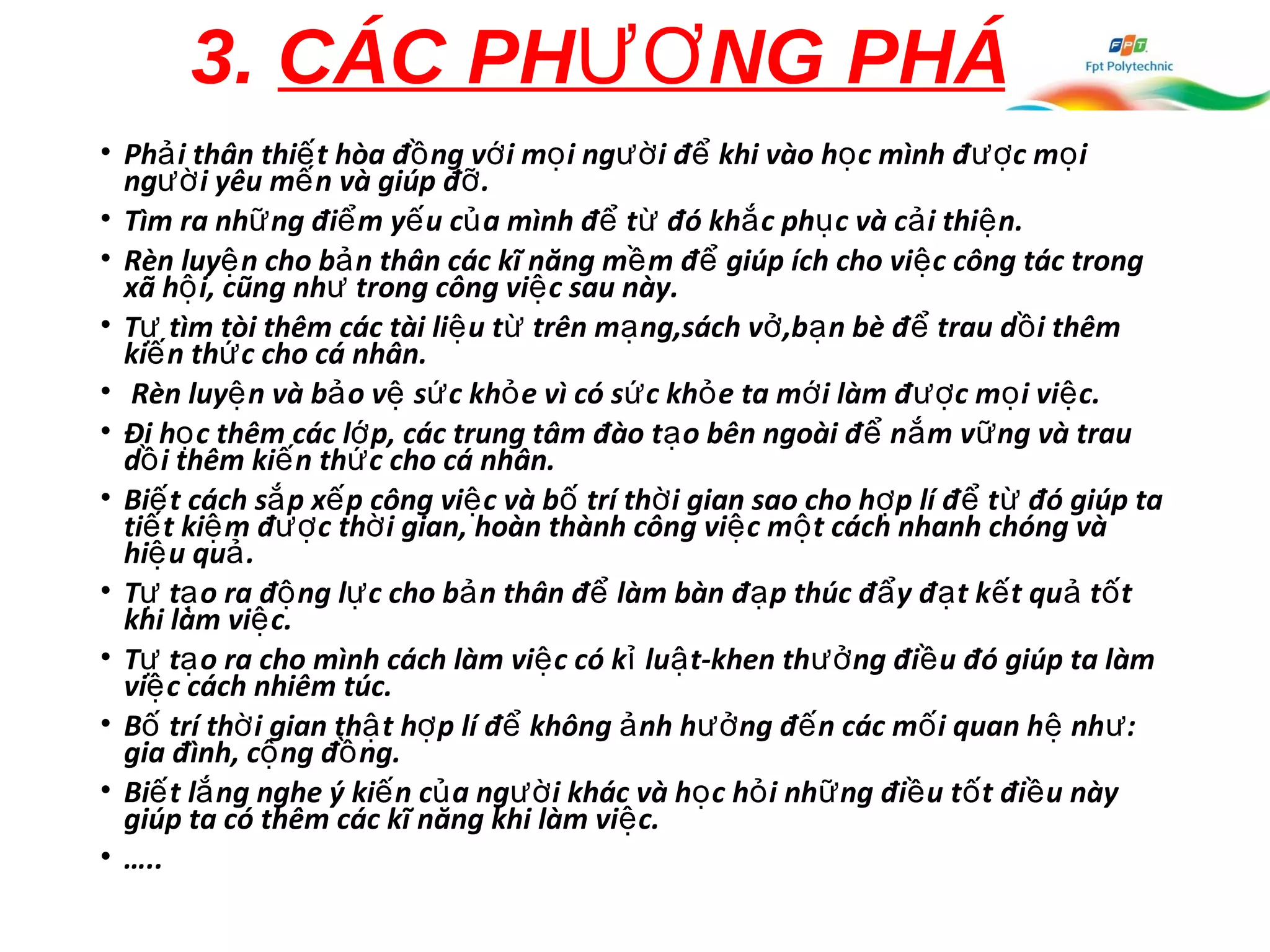 Kế hoạch 2 năm 4 tháng Tại FPT Poly | PPT