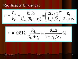 (08) rectifiers | PPT
