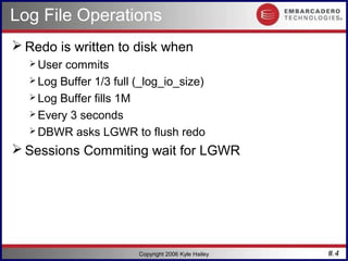 Oracle 10g Performance: chapter 08 redo | PPT