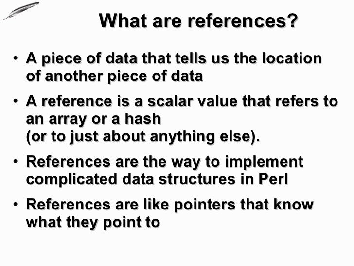 References and nested data structures