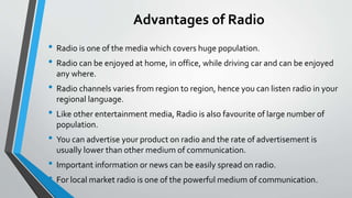 Role of Radio | PPTX