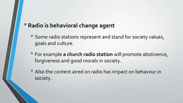 Role of Radio | PPT