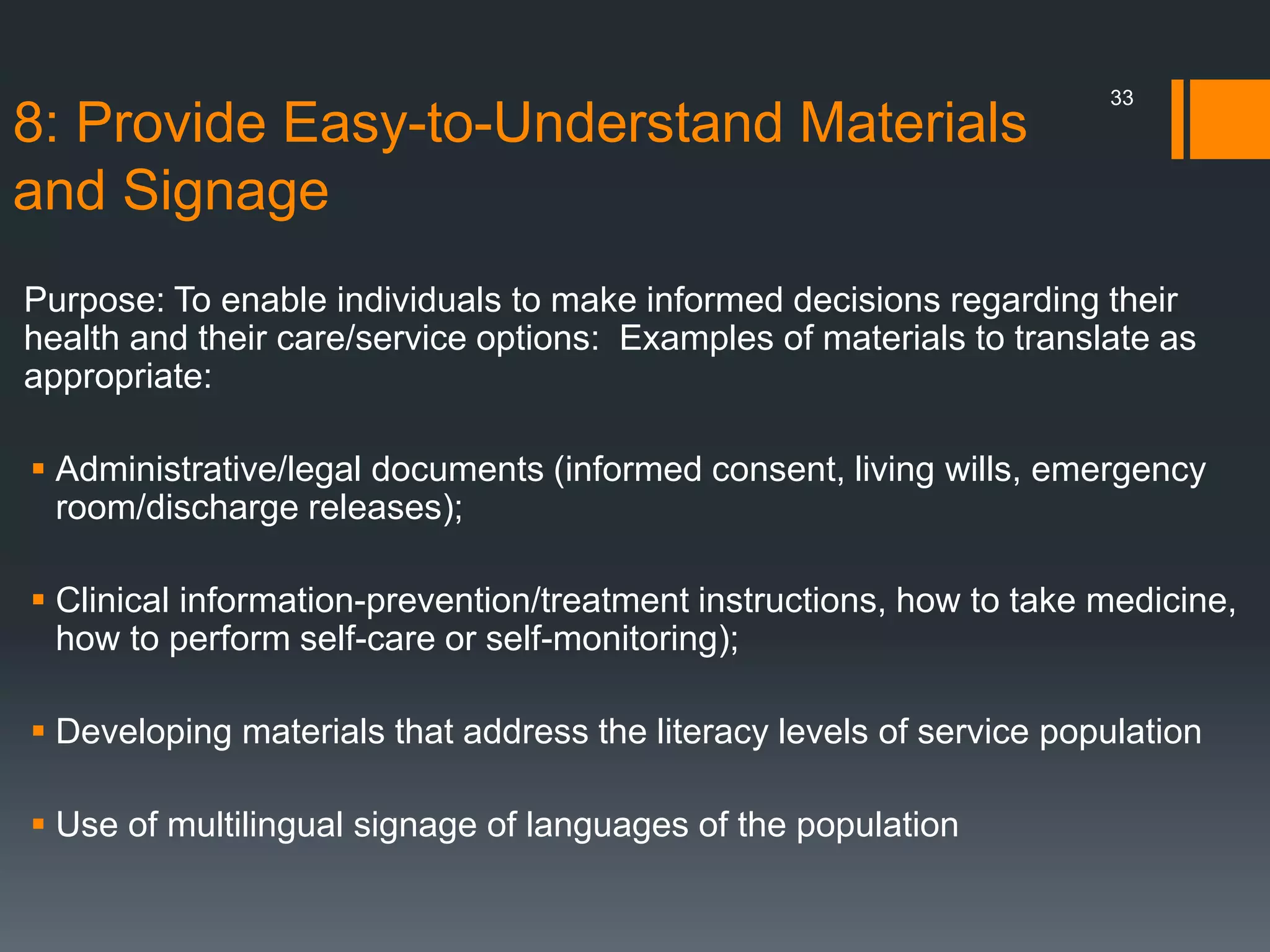 Utilizing National CLAS Standards (Cultural and Linguistic Appropriate ...