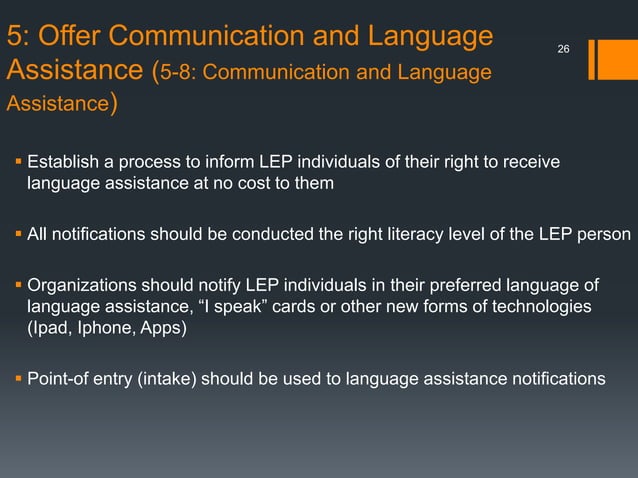 Utilizing National CLAS Standards (Cultural and Linguistic Appropriate ...